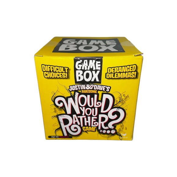Games | Justin Daves Awesome Would You Rather Game Box Party Card Game ...